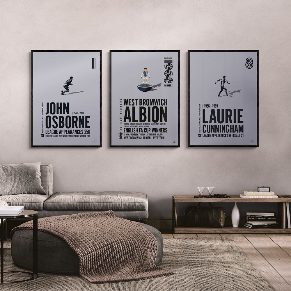 West Bromwich Albion – Legends & 1968 Glory Collection – Premium Retro ...